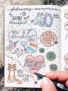 Memory Page – Erinnerungen in deinem Bullet Journal festhalten